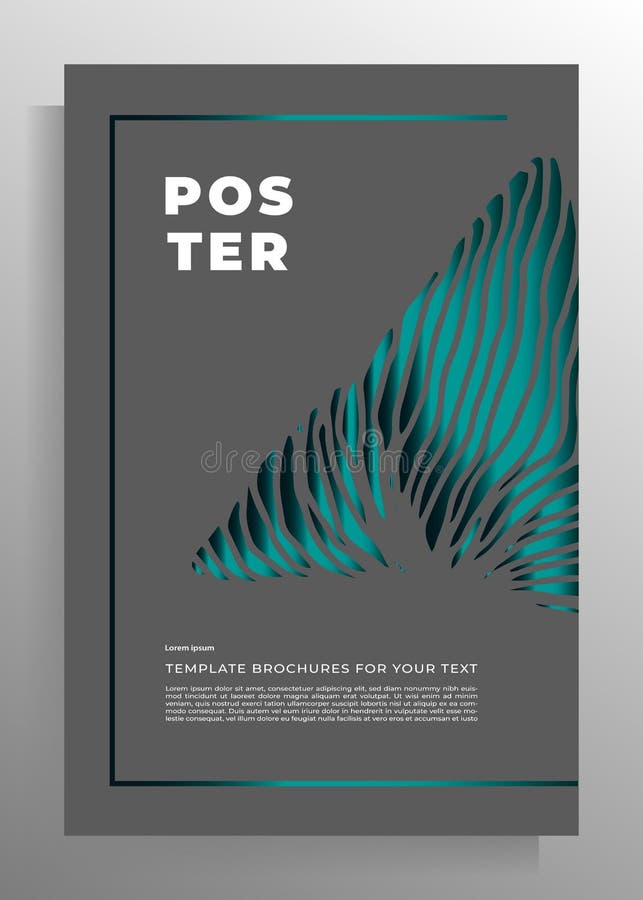 Print Cover Design Template. Stock Illustration - Illustration of ...