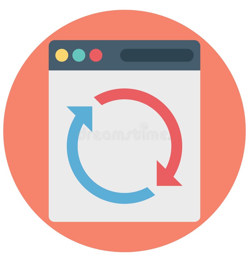 Synchronization, Sync, Isolated Vector Icons that Can Be Easily Modified or Edit Stock Vector ...