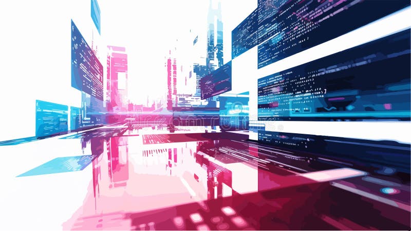 Abstract Web Programming Vector Concept Illustration Stock Vector ...