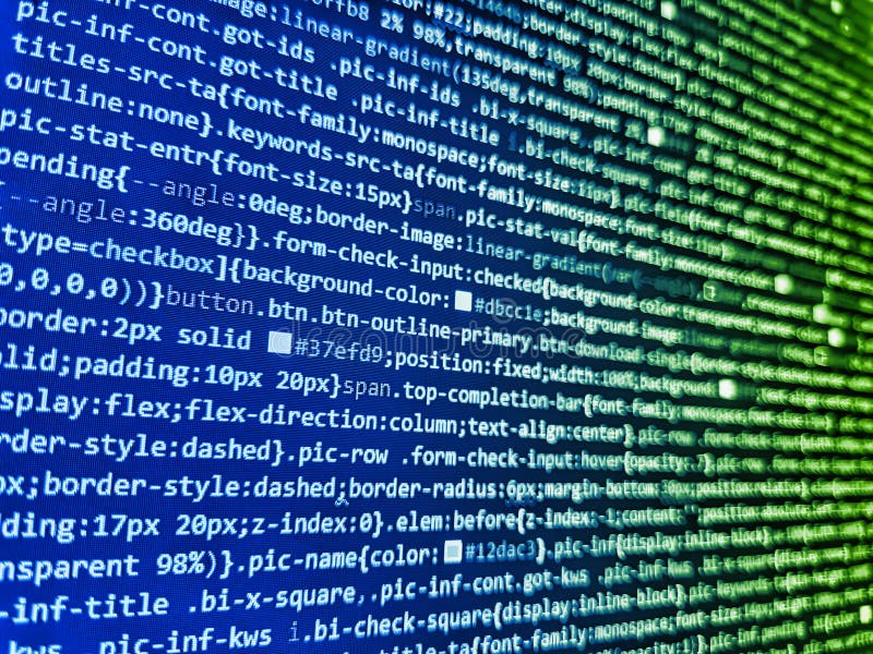 Web Programming and Bracket Technology Background. Hi-tech Modern ...