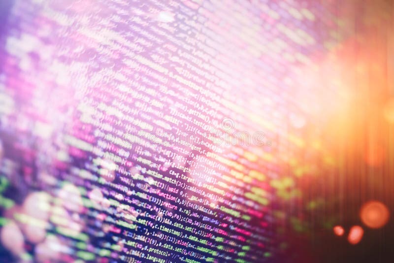 Python Code Computer Screen Mobile Application Design Concept Stock