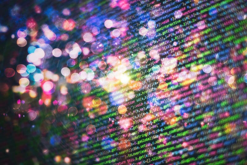 Python Code Computer Screen Mobile Application Design Concept Stock