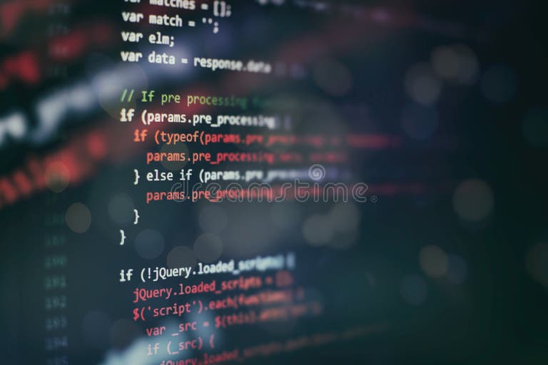 Big Data Storage and Cloud Computing Representation. Programming . Developer Working on Web ...