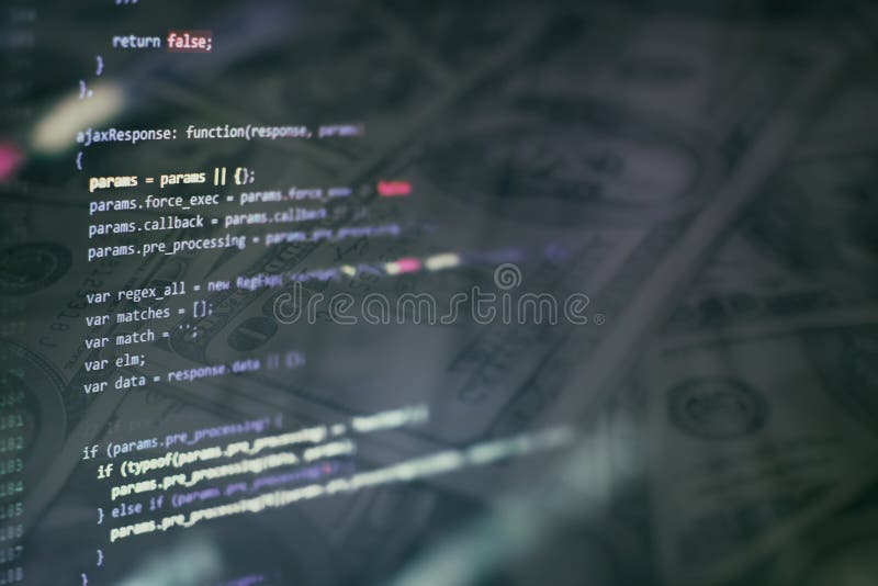 Big Data Storage And Cloud Computing Representation Programming Developer Working On Web