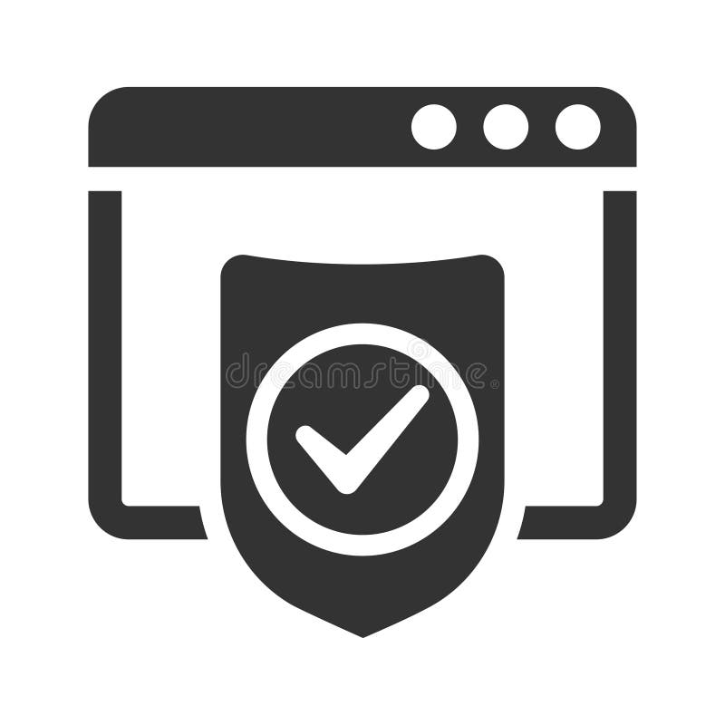 Web protection icon stock vector. Illustration of beautiful - 196720378