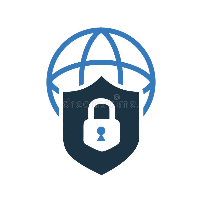 Web Protection Icon. Simple Editable Vector Graphics Stock Vector ...