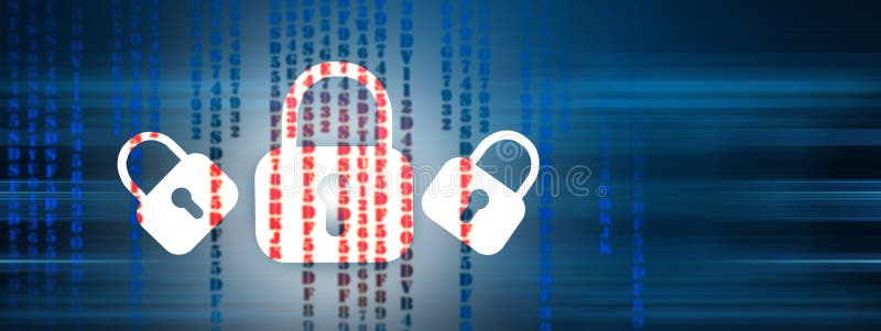Web Protection. Locks and Codes Stock Image - Image of lock, hacker ...
