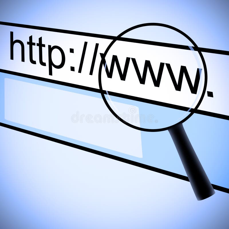 Internet-Recherche stock abbildung. Illustration von mittel - 8894373