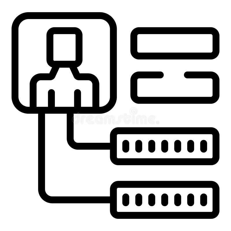 Web Register Icon Outline Vector. Online Registration Stock ...