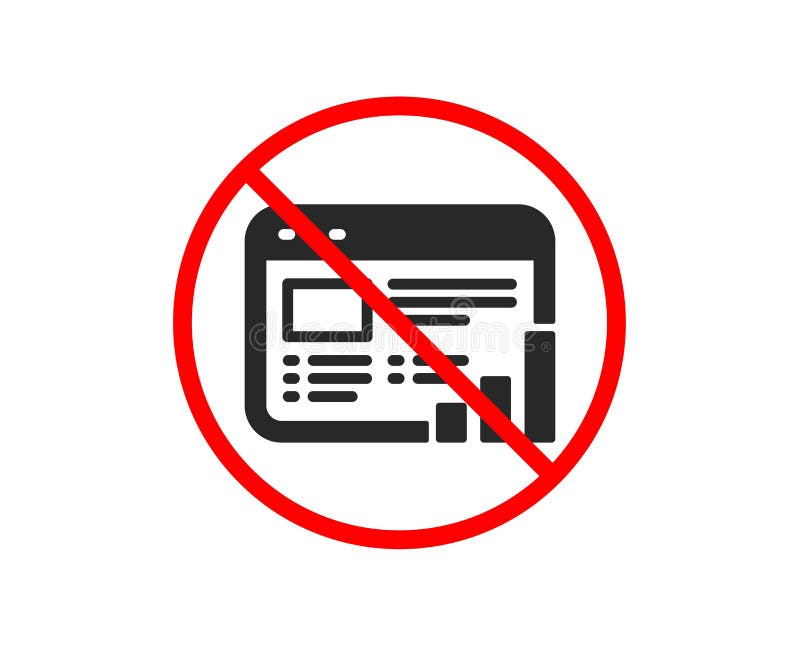 Web Report Icon. Column Graph Sign. Vector Stock Vector - Illustration ...