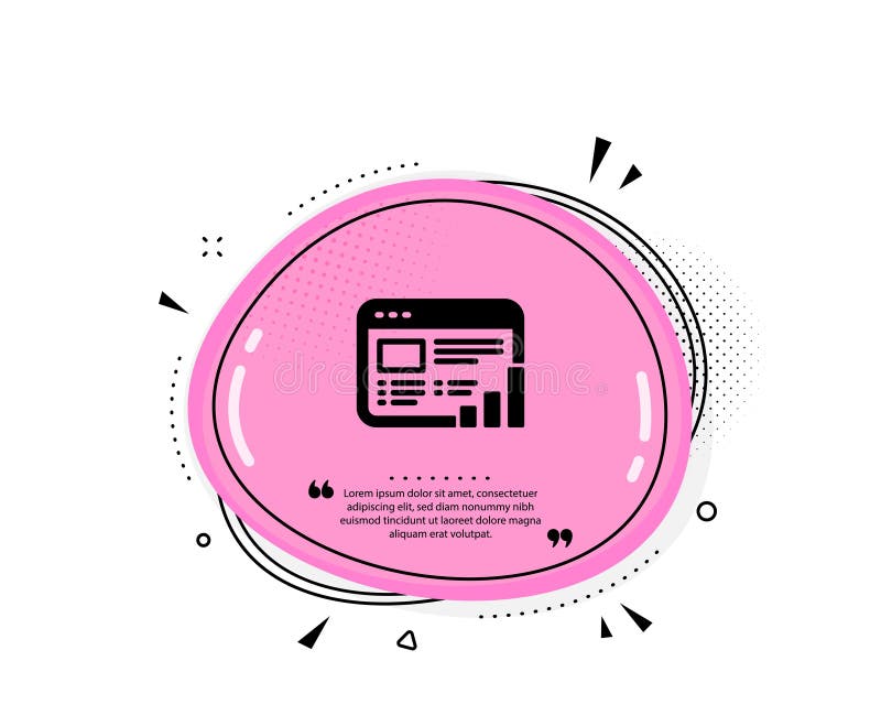 Web Report Icon. Column Graph Sign. Vector Stock Vector - Illustration ...