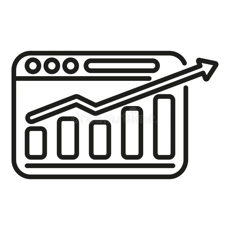 Report Data Folder Icon Outline Vector. Business Document Stock Vector ...