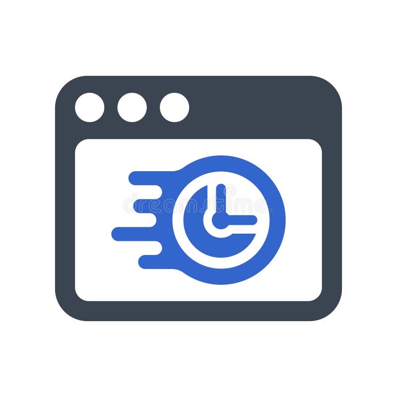 Web Response Time Icon stock vector. Illustration of icon - 326601768