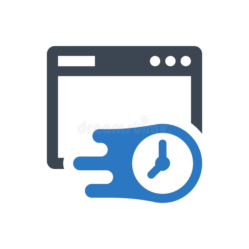 Response Time Clock Fast Speed Service Attention Stock Illustration ...