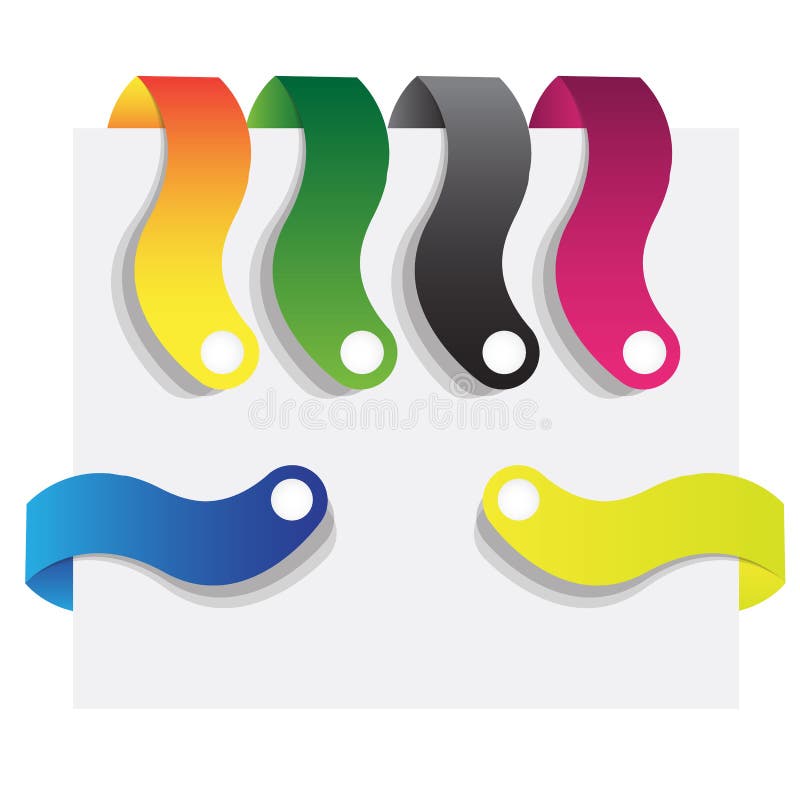 Web ribbon or bookmark stock vector. Illustration of layout - 49777791