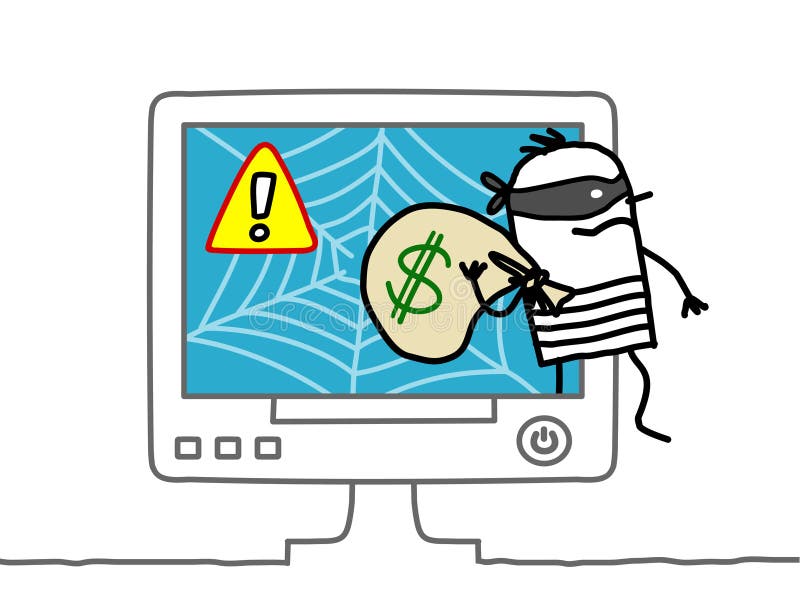 Web robber stock vector. Illustration of cartoon, drawing - 14857167
