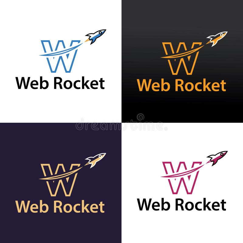 Web Rocket Icon stock vector. Illustration of logo, science - 198168010