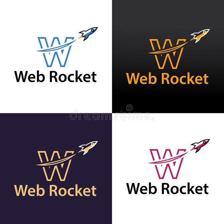 Web Rocket Icon stock vector. Illustration of logo, science - 198168010