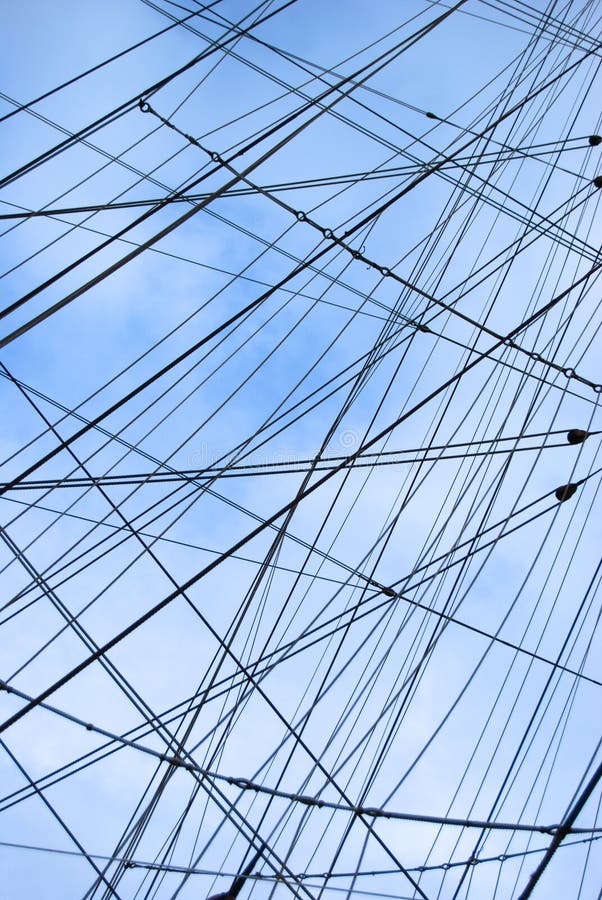 Web of ropes stock image. Image of binding, sailboat - 31109739