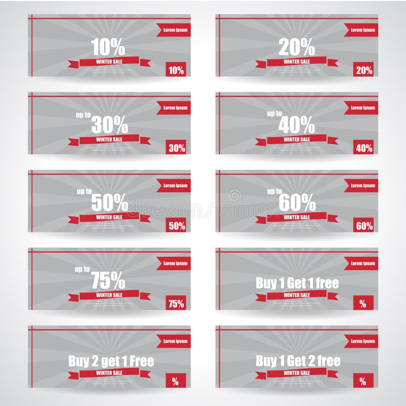 Web Sale/discount Label,tag,header or Banner Stock Illustration ...