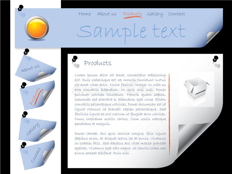 Web-Schablone 9 vektor abbildung. Illustration von kugel - 13027738