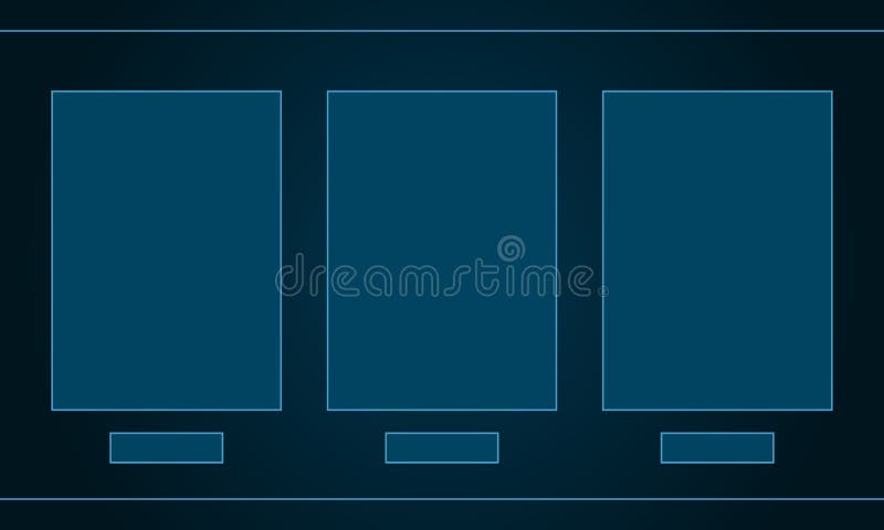 HUD Rectangular Frame Technology Stock Vector - Illustration of virtual ...
