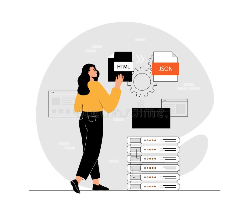 Web Scraping Concept. Technology for Collecting Data from Web Pages ...