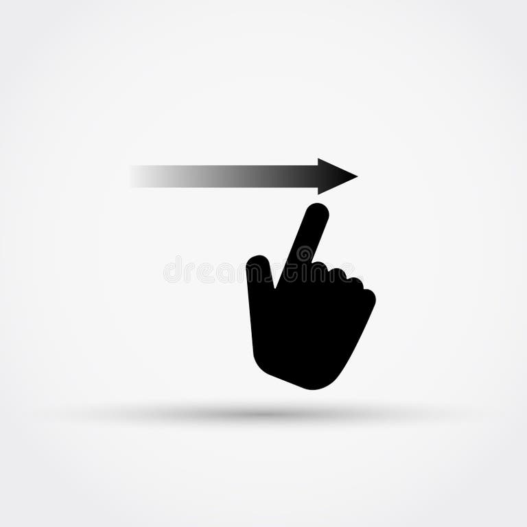 Screen swipe right stock vector. Illustration of double - 162191767