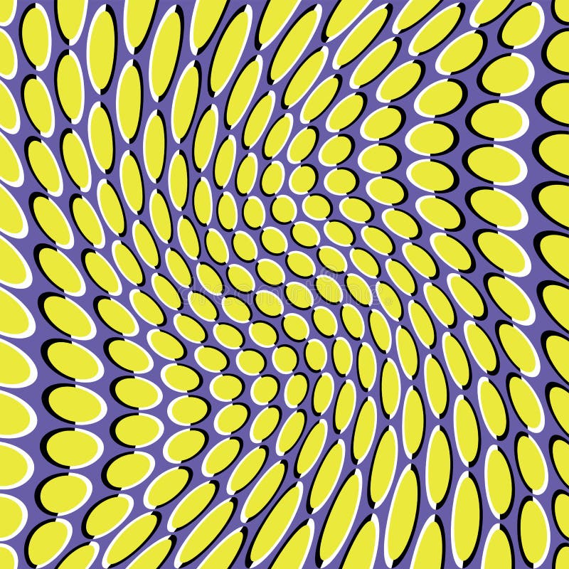 Optical Illusion. Seamless Pattern with Circles. Stock Illustration ...