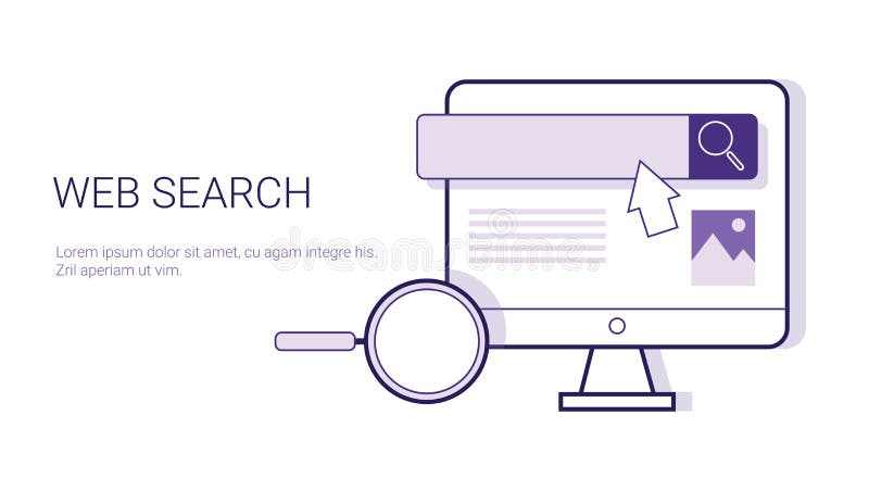 Web Search Browsing Business Concept Template Web Banner with Copy ...