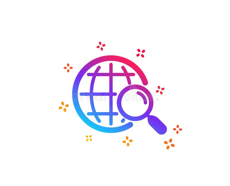 Web Search Icon. Find Internet Results Sign. Vector Stock Vector ...