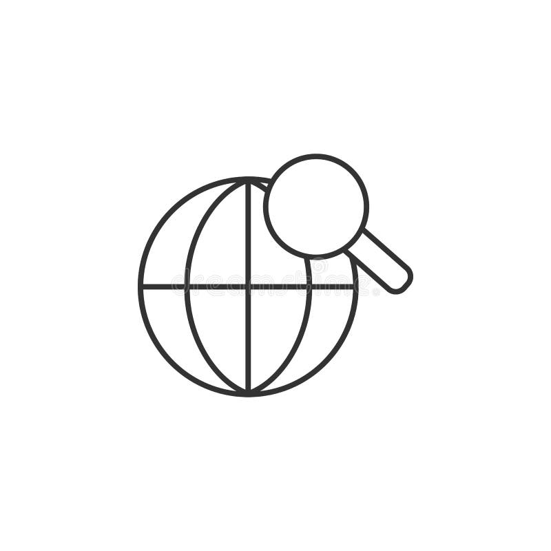 Web Search Icon. Simple Element Illustration. Web Search Symbol Design ...