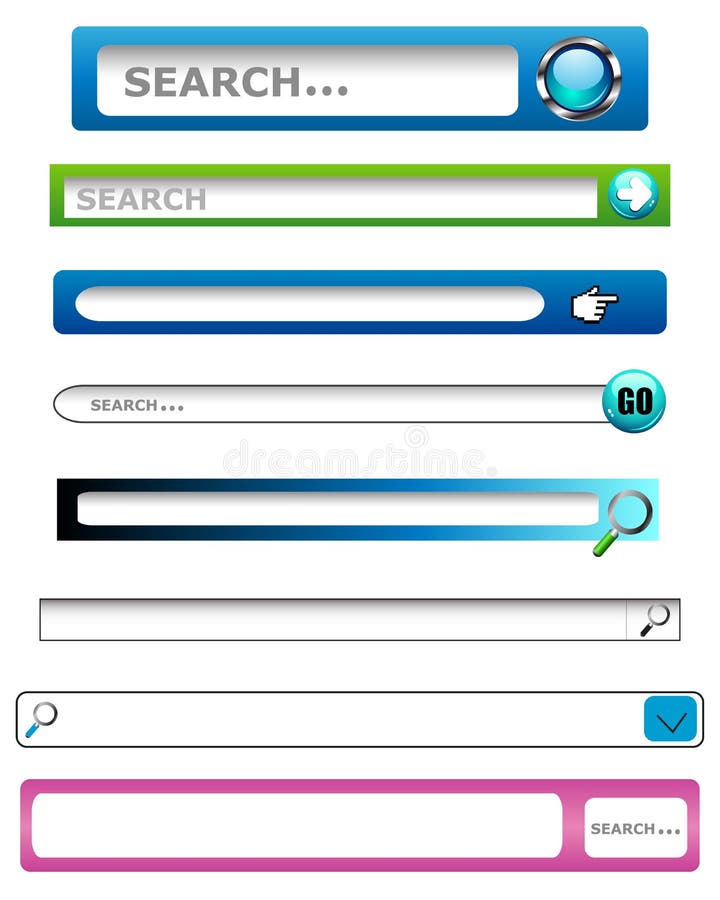 Web search stock vector. Illustration of interface, menu - 33771925