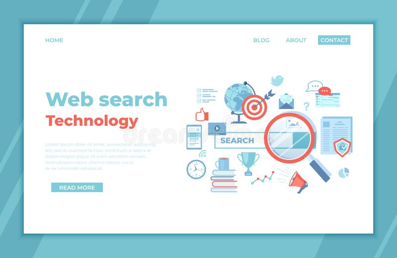 Web Search Technology, Search Engine, SEO, Data Finding. Search Bar ...