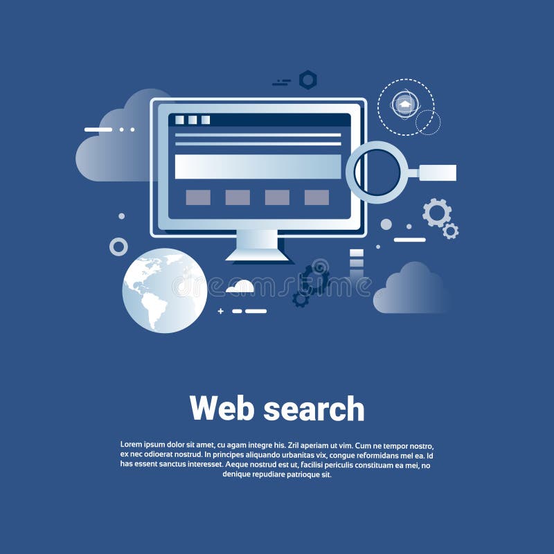 3d Search Bar Template for Website. Navigation Search for Browser ...
