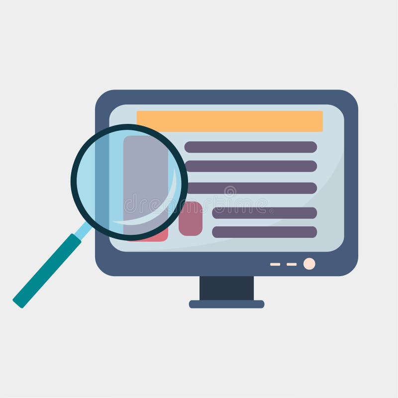 Web Searching Concept Vector Symbol Illustration Stock Vector ...