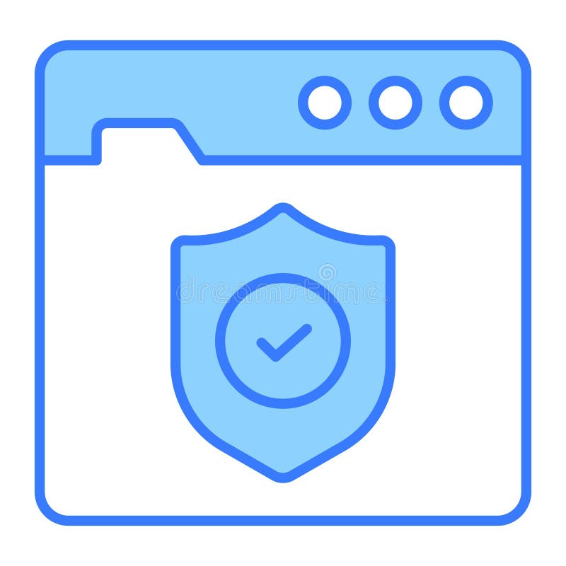 Web Security Icon Modern Illustration Stock Vector - Illustration of ...