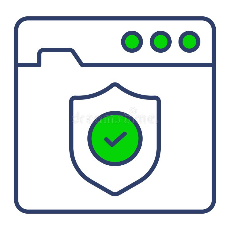 Web Security Icon Modern Illustration Stock Vector - Illustration of ...