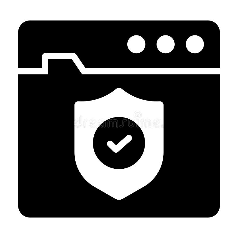 Web Security Icon Modern Illustration Stock Vector - Illustration of ...