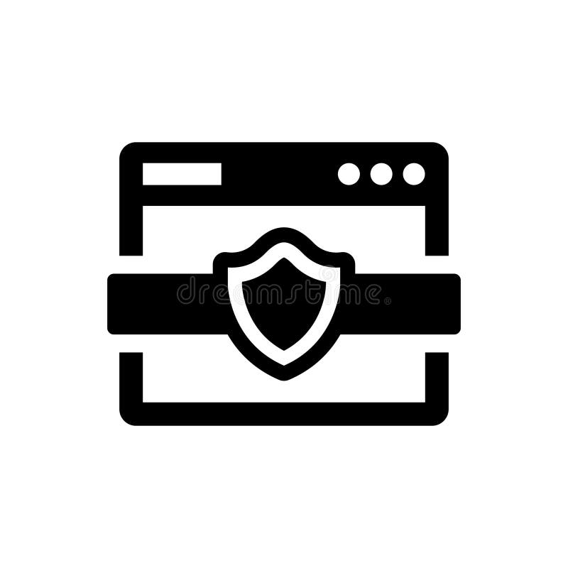Web security icon stock vector. Illustration of vector - 218947920