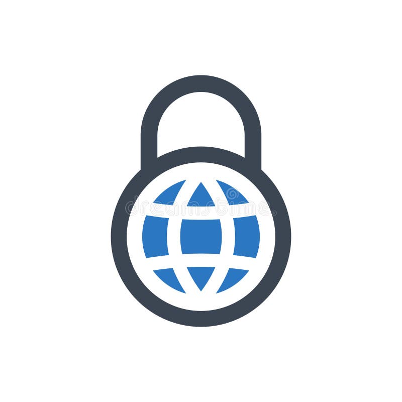 Web security icon stock vector. Illustration of symbol - 217599335