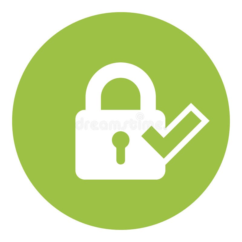 Web Security Lock Icon stock illustration. Illustration of stamp ...