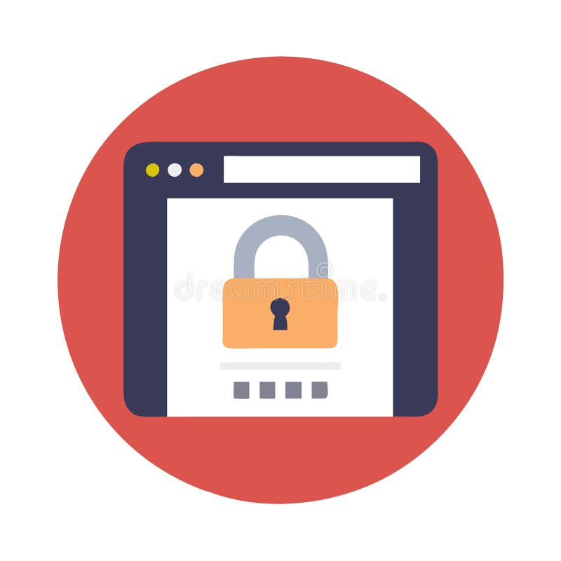 Web Security with Lock Symbol Representing Online Safety and Data ...