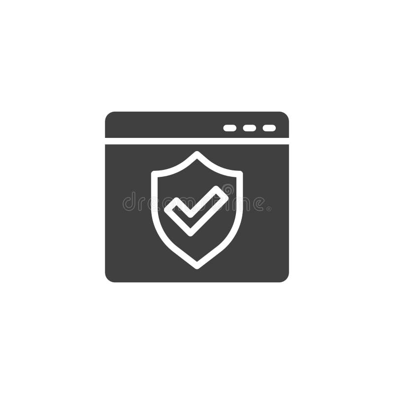 Web security vector icon stock vector. Illustration of website - 254200383