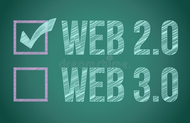 Web Selection on a Blackboard Stock Illustration - Illustration of sign ...