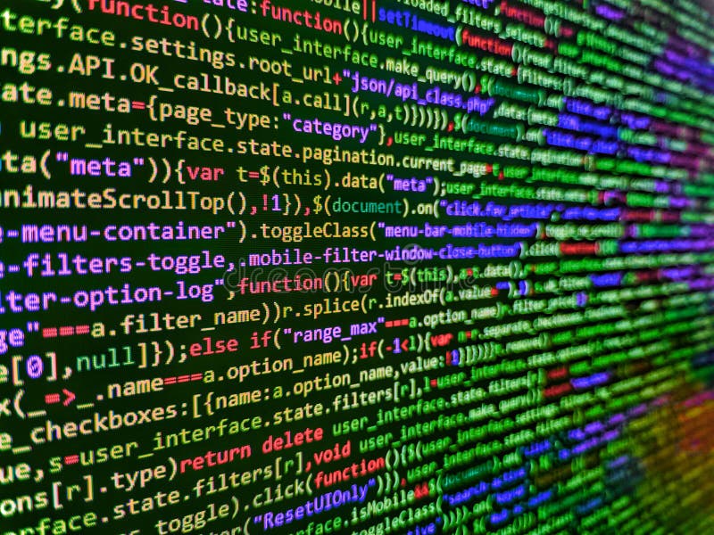 Web Server Data On A Monitor Matrix Byte Of Binary Data Rian Code