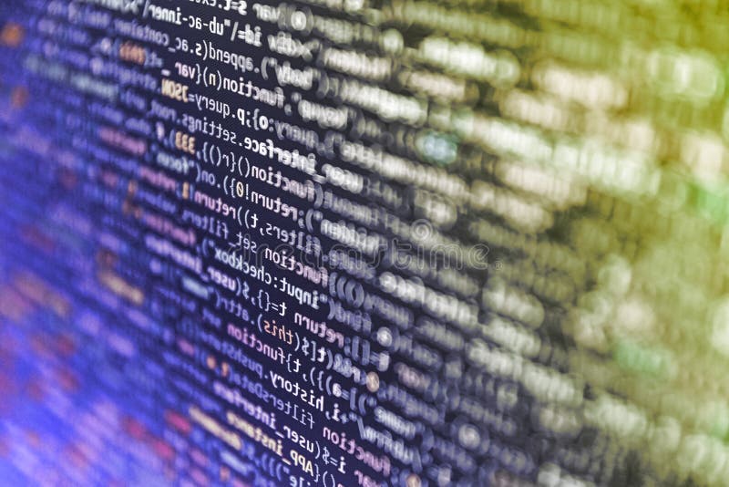 Web Server Data On A Monitor Modern Technologies Web Cascading Design Stock Image Image Of