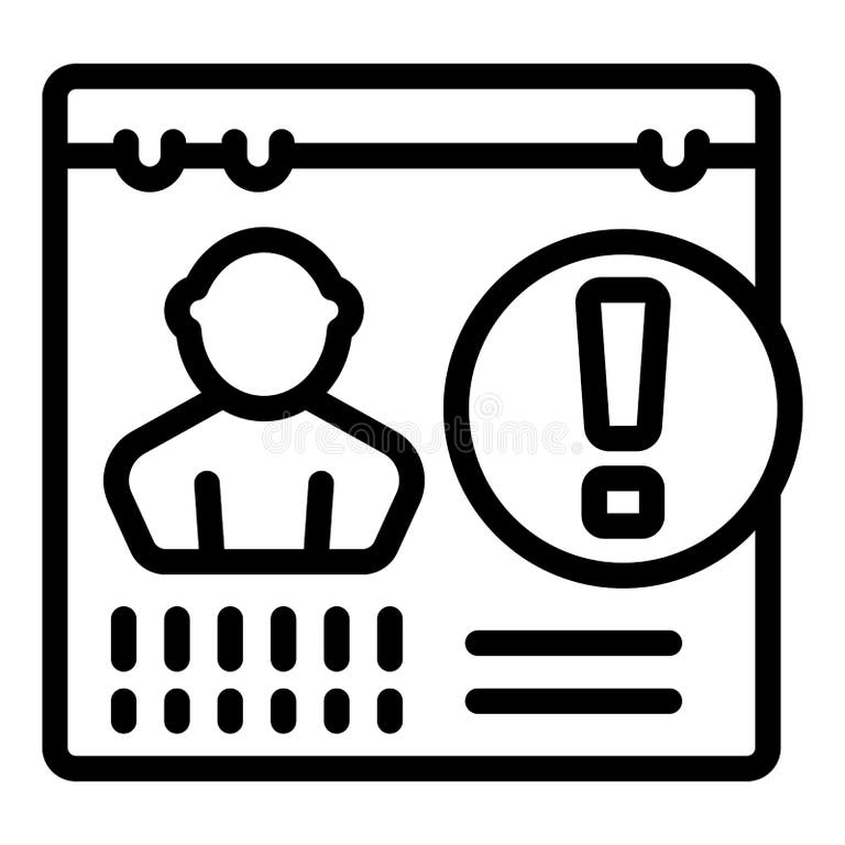 Web Service Icon Outline Vector. Social Account Stock Vector ...