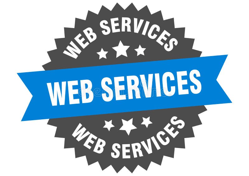 Web Services Sign. Web Services Circular Band Label. Web Services ...