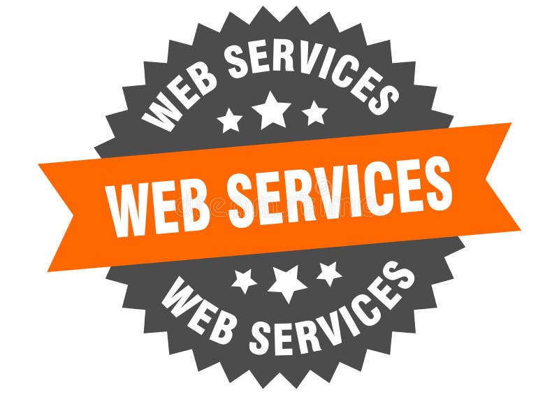Web Services Sign. Web Services Circular Band Label. Web Services ...